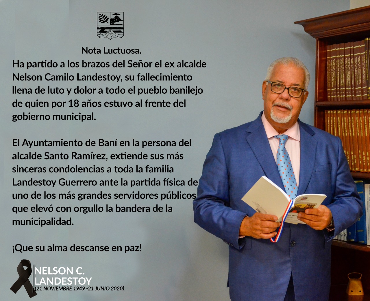 Nota Luctuosa. : Ayuntamiento Municipal de Baní